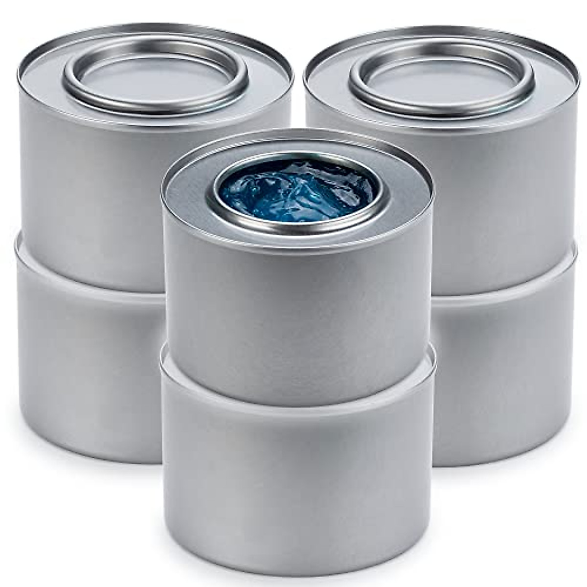 Food Warmer Gel Cans for Chafing Dish (Set of 6 Gel Warming Cans) - Food Warmers for Parties, Buffet Trays, Catering Dishes - Disposable Chafing Burners to Keep Food Warm - Best Food Heaters