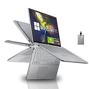 ASUS Zenbook x360 2-in-1 15.6" FHD Touchscreen Business Laptop, AMD Ryzen 7 5700U, 8GB RAM, 256GB PCIe SSD, Backlit Keyboard, NVIDIA GeForce MX450, HD Camera, Win 11, Gray, 32GB USB Card