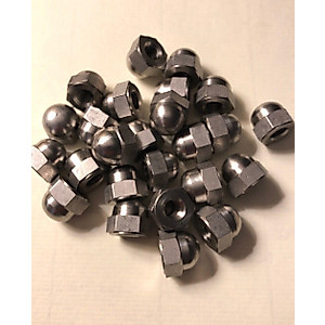 5/16 Acorn Cap Nut Extra High & Wide Round 5/16-18 Solid 18-8 9/16x9/16 WxH (50)