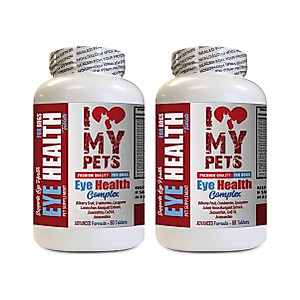I LOVE MY PETS LLC Dogs Eye Health - Dog Eye Health Complex - Premium Formula - Vet Recommended - Dog Vitamin b Complex - 2 Bottles (120 Treats)
