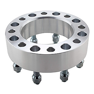 DCVAMOUS 4PC 8x6.5 to 8x170 Wheel Adapters 2 Inch with 9/16" Studs Compatible with Dodge F-ord 8 Lug for 1994-2010 R-A-M 2500 3500 | 1975-1998 F250 F350 (9/16" Lugs) | 1975-1986 C20 C30 K20 K30 J20