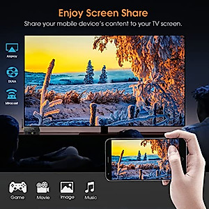 Android TV Box, Android TV Box 4GB 32GB, 2.4GHz/5GHz Dual-WiFi Bluetooth with Dual-Antenna Quad Core 64 Bits 3D/4K/H.265/USB3.0 Android Box with Wireless Keyboard