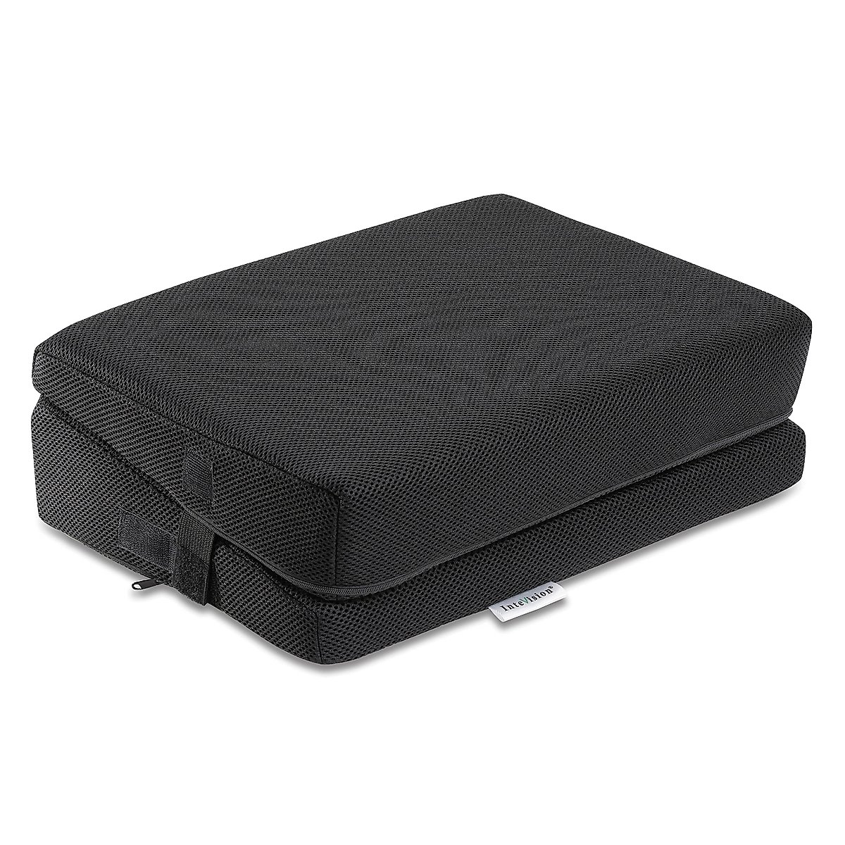 InteVision 4-in-1 Footrest for Added Height - Premium Foam Foot Cushion Works Great for Under Desk or bar - Will not Slide on Any Surface