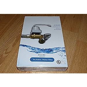 FloodStop Ice Maker Leak Detector Kit with Automatic Water Shut-Off and Visual/Audible Alarms, 1/4" Compression