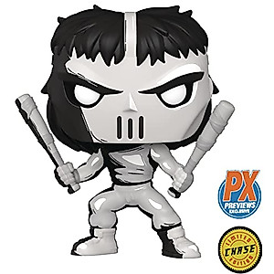 POP Teenage Mutant Ninja Turtles - Casey Jones (PX Previews Exclusive) Black & White Chase Funko Vinyl Figure (Bundled with Compatible Box Protector Case)