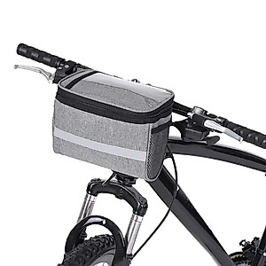 ycle Handlebar Bag ycle Frame Phone Pouch Bike Front Tube Saddle Bag With Reflective Stripe For Mountain Bike Cycling Basket Storage Pack Accessories