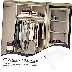 CAXUSD 2pcs Plastic Partitions Closet Shelf Abs Closet Dividers Plastic Wardrobe Dividers