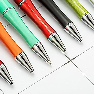 Fun Beaded Ballpoint Pen Creativity Plastic Multicolor Fun Handmade Bead Ball Wr Pens Jewelry Stationery K2g8 Student Stationery pen,pretty colors,cute women stylus pens,cussing quality white