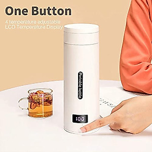 Portable Small Electric Kettle, 380ml Mini Travel Electric Tea Kettle, Portable Hot Water Warmer Kettle