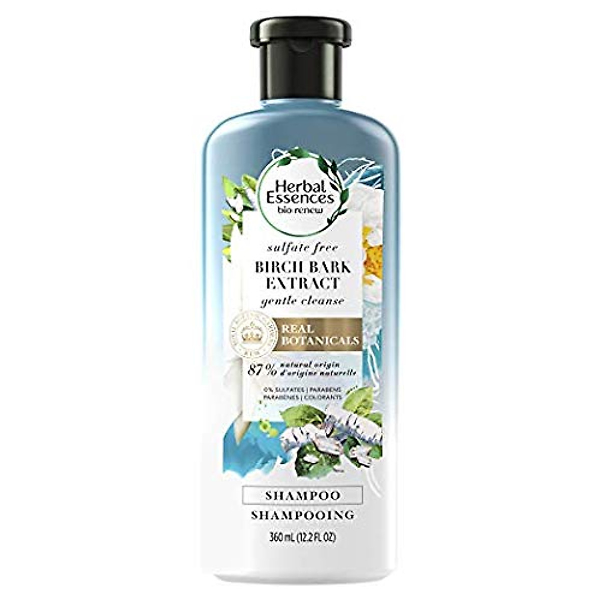 Biorenew Birch Bark Extract Real Botanicals Shampoo, 12.2 fl oz (Pack of 2)