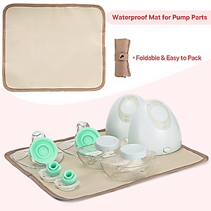 Fasrom Wearable Breast Pump Bag Bundle with Insulated Baby Bottle Cooler Bag with Ice Pack Fits 4 Large Baby Bottles up to 9 Ounce