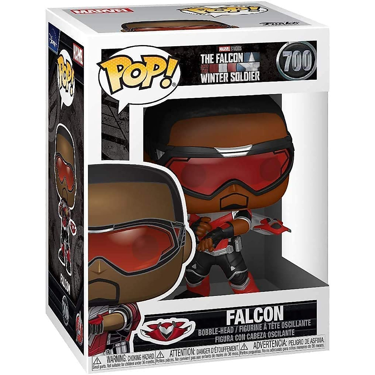 POP Marvel: Falcon and The Winter Soldier - Falcon with Redwing Funko Vinyl Figure (Bundled with Compatible Box Protector Case)