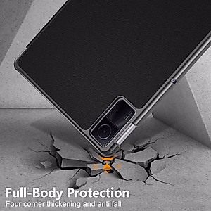 Xuanbeier Case for Xiaomi Redmi Pad SE 11 inch,Slim Stand Hard Back Shell Protective Smart Cover for Redmi Pad SE 11 2023 Case with Auto Wake/Sleep Function,Black