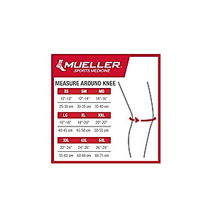 Mueller Sports Medicine Comfort Closed Patella Knee Sleeve, XXX-Large, 0.44 Pound, Black