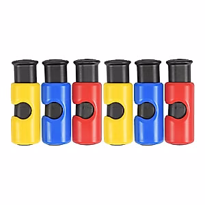 Set of 6 Bread Bag Clips - Cinch Non-Slip Grip Easy Squeeze And Lock - Features 3 Colors for Labeled Organizing