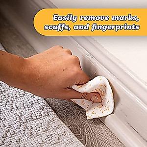 Scrub Daddy Eraser Daddy Sheets - 10x More Durable Than Traditional Erasers with Scrubbing Gems - Removes Dirt, Scuffs & Stains - Water Activated Sponge Eraser Sheets (6 Pack)