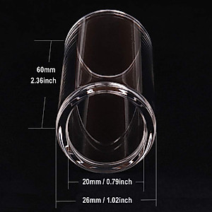 Mr.Power Guitar Slide Glass Finger Slider for Electric and Acoustic with Box (1 Pcs)