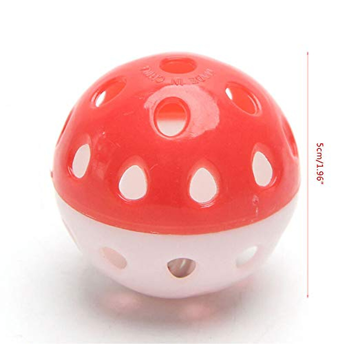 SPDD 10pcs Hollow Rolling Bell Ball Pet Bird Toy Parrot Chew Cage Fun Toys Parakeet Cockatiel Parrot Pet Toy