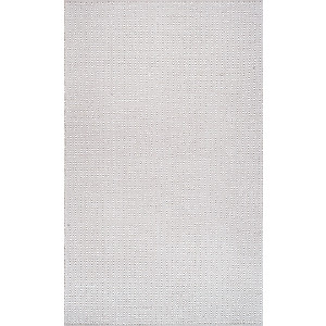 nuLOOM Lorretta Geometric Cotton Area Rug, 10x14, Taupe