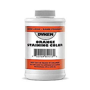 USA SEALING Dykem 81413 Opaque Staining Color Orange 8 oz Brush-in-Cap