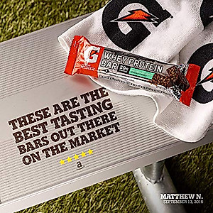 Gatorade Whey Protein Recover Bars, Mint Chocolate Crunch, 2.8 ounce bars (12 Count)