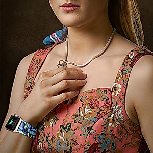 Adjustable Elastic Watch Band Compatible with Apple Watch 38mm 40mm 41mm, Nylon Stretchy Solo Loop Bracelet Women Replacement for iWatch Series SE/7/6/5/4/3/2/1 (Starry Sky, 38mm/40mm/41mm)