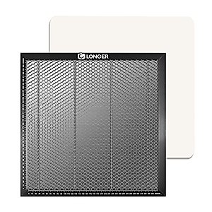 Longer Honeycomb Working Table, 15.7"x 15.7"x 0.86" Honeycomb Working Bed for CO2 or Diode Laser Engraver Cutting Machine, Fast Heat Dissipation with Aluminum Plate for Table-Protecting
