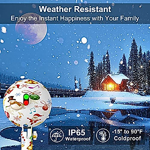Christmas Projector Lights Outdoor, Laser Projection Light Waterproof Spotlight Projectors Red and Green Star Show with Christmas Decorative Patterns for Holiday Decoration House Yard Garden Patio