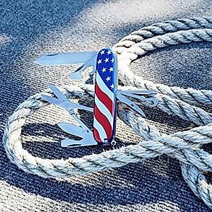 Victorinox Swiss Army Supertinker Medium Pocket Knife US Flag 91 mm