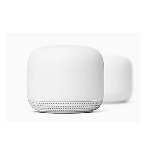 WiFi Point - Add On Access Point Extender Compatible with Mesh Wi-Fi Routers for Whole Home Coverage with Voice Assistant (Snow)