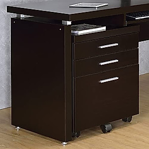Coaster Furniture Skylar 3-drawer Mobile File Cabinet Cappuccino 800894