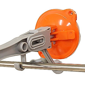 ToolUSA Drying Rack with Stainless Steel Poles and Suction Cup Installation