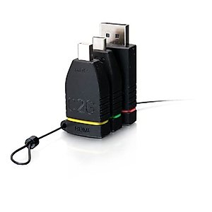 C2G Universal 4K HDMI Adapter Ring with Color Coded Mini DisplayPort, DisplayPort, and USB-C (Renewed)