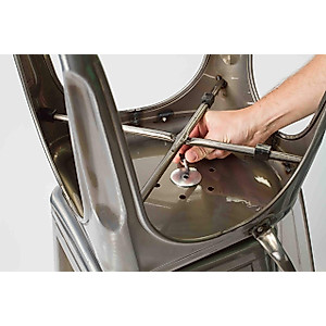 Rounded Back Chair Cushion: Fits Industrial/Modern/Farmhouse Type Chairs and Stools. Handmade in USA (Grey 4 Pack)