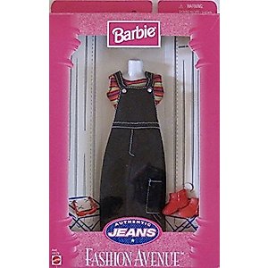 Barbie Fashion Avenue Authentic Jeans Fashions Outfit w Jean Rompers, Pair of Boots & More (1998)