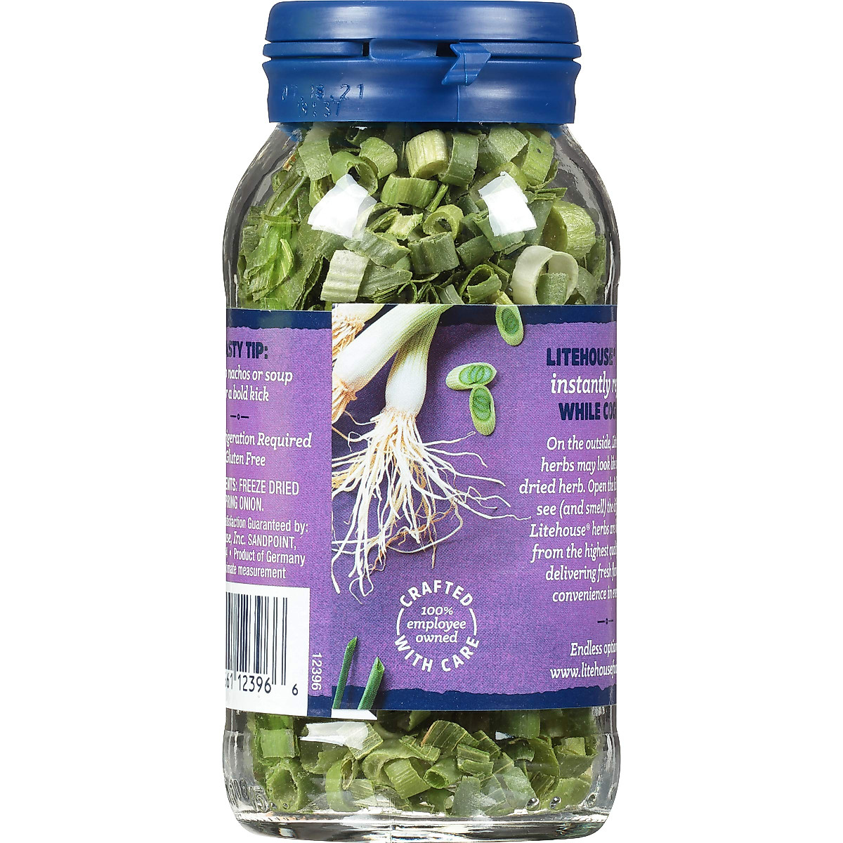 Litehouse Freeze Dried Spring Onion - Fresh Spring Onion, 1 Bunch Inside, Fresh Taste, Gluten Free, Keto Friendly, No Refrigeration - 0.23 Ounce, 2-Pack
