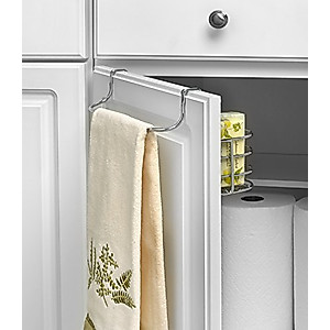 Spectrum Diversified Duo Over-the-Cabinet Towel Bar and Small Basket, Large, Chrome