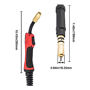 MIG Welding Gun Torch Stinger, Flexible MIG Gun 100A 10ft Compatible with Miller M-100 M-10#248282 - Mig Welder Stinger