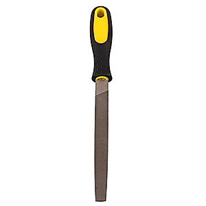 UEETEK 6-inch Hardened Steel File Flat Metal File Sharpening Tools with Comfortable Hand Grip Handles