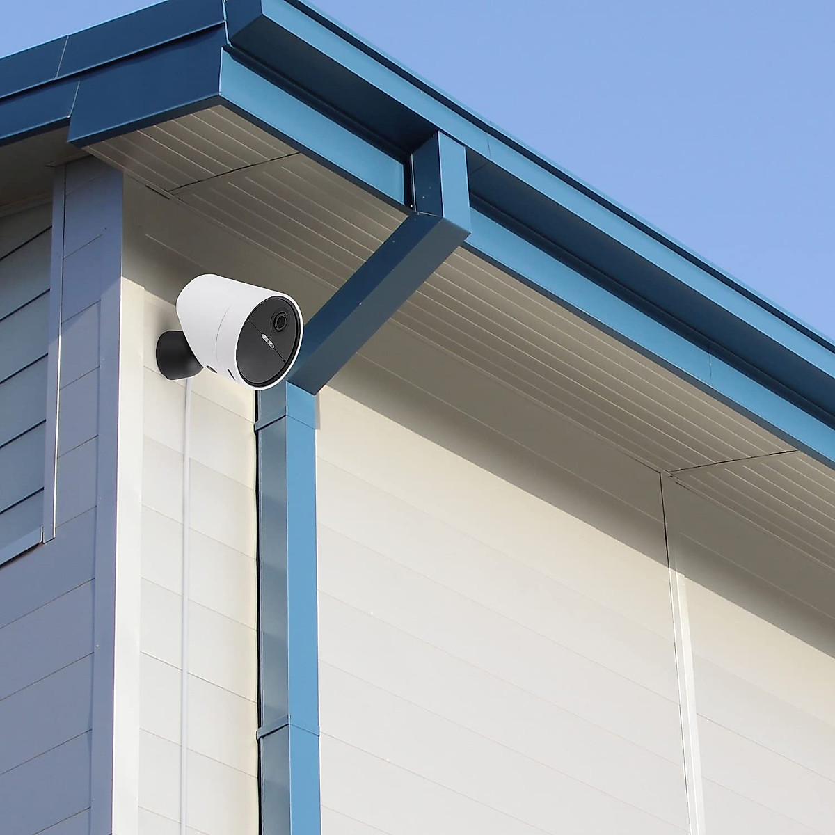 iTODOS 2 Pack 20ft/6m Power Cable and Adapter Compatible with SimpliSafe Wireless Outdoor Security Camera, Weatherproof Outdoor, Flat Charging Cable for SimpliSafe Outdoor Camera - White