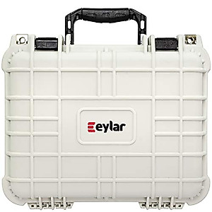 Eylar Protective Hard Camera Case Water & Shock Proof w/Foam TSA Approved 13.37 Inch 11.62 Inch 6 Inch Polar White