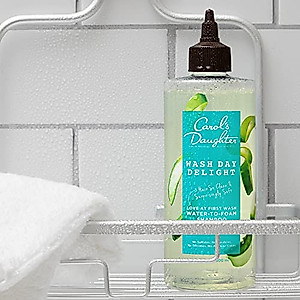 Carol’s Daughter Wash Day Delight Love at First To Foam Sulfate Free Shampoo with Aloe and Micellar Water, Paraben Free, Silicone Free, Micellar Shampoo for Kinky, Curly Hair, 16.9 fl oz