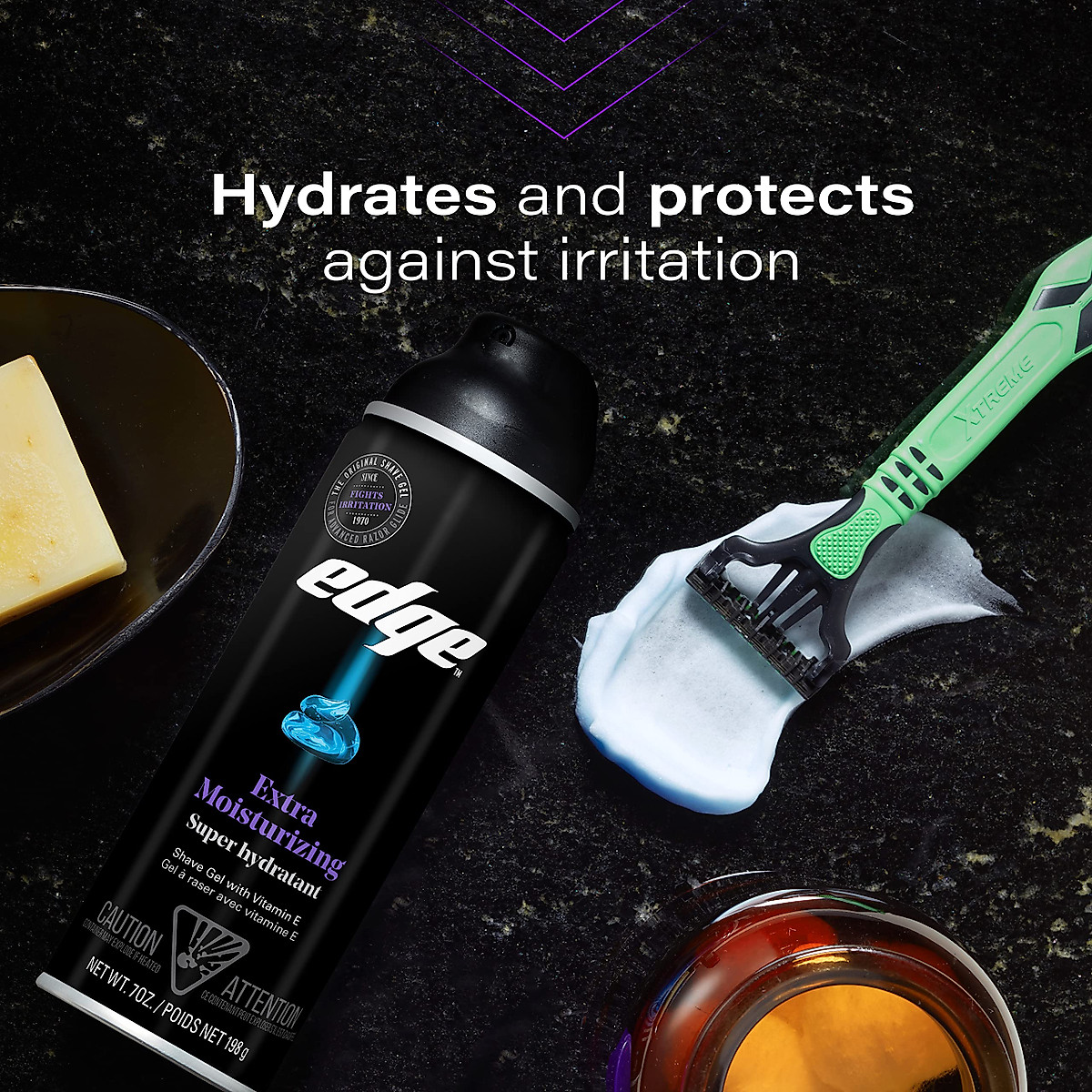 Edge Shave Gel for Men Extra Moisturizing Twin Pack - 7 Ounce