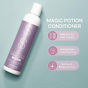 SIMPLY SMOOTH Xtend Keratin Magic Potion Conditioner Daily Conditioner Restore & Repair Dry, Damaged, Depleted Hair Hydrate & Create Soft, Healthy Hair For All Hair Types 8.5 Fl Oz