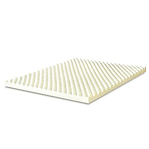 ZINUS 2 Inch Copper Cooling Memory Foam Mattress Topper with Airflow Design, King, White