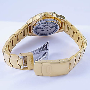 Seiko 5 Sports #SNZB26J1 Men's Japan Gold Tone Stainless Steel 100M Automatic Dive Watc1 by Seiko Watches