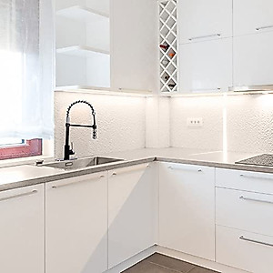 Westbrass KS18A-1220 21" Commercial Kitchen Faucet with Dual Function Open Coil Pull Down Sprayer and 1-Lever Handle, Oil Rubbed Bronze/Stainless Steel