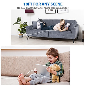 iPhone Charger, 2 Pack 20W PD USB C Wall Fast Charger Adapter with 2 Pack 10FT Long Type C to Lightning Cable Compatible with iPhone 14 13 12 11 Pro Max XR XS X,iPad