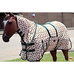 HILASON 78 Inches Horse Fly Sheet Ultra Violet Rays Protect Mesh Bug Mosquito Summer Spring | Fly Sheet | Horse Turnout Sheet | Fly Sheet for Horses | Bug and Mosquito Protection | Fly Sheet for Horse