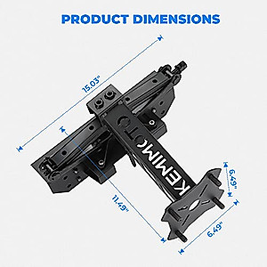 KEMIMOTO Spare Tire Mount UTV Spare Tire Carrier Compatible with Polaris Ranger 500 1000 XP General 1000 26-33 Inch Spare Tire Carrier Rack